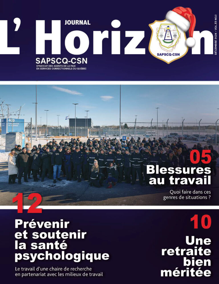 Journal L’Horizon – SAPSCQ-CSN